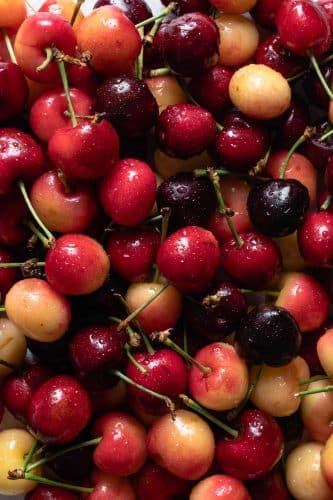 Fresh Cherry Crisp with Almond Oatmeal Crumble