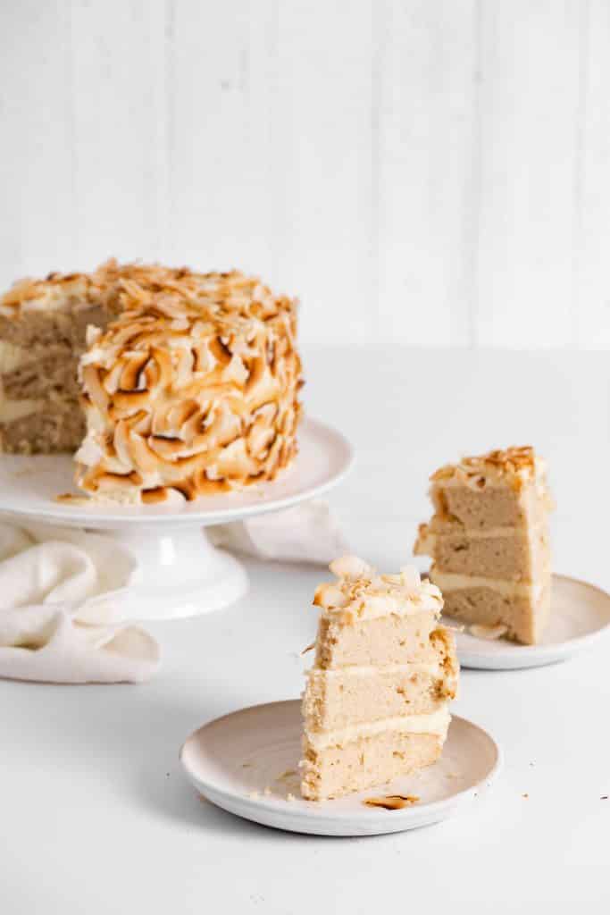 Toasted Coconut Cake - Two Cups Flour