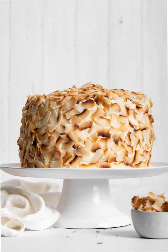 Toasted Coconut Cake - Two Cups Flour