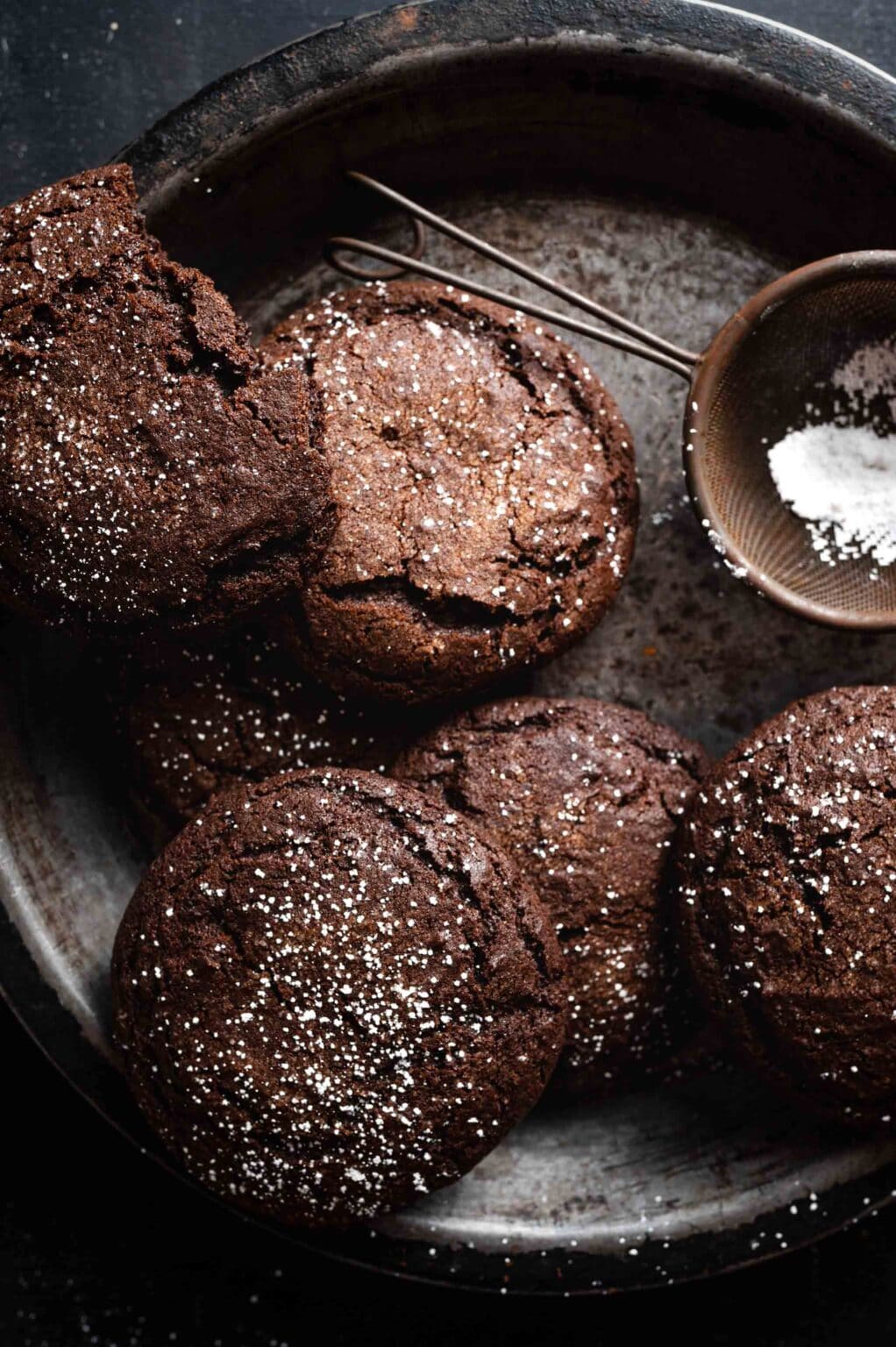 Chocolate Gingerbread Cookies - Two Cups Flour