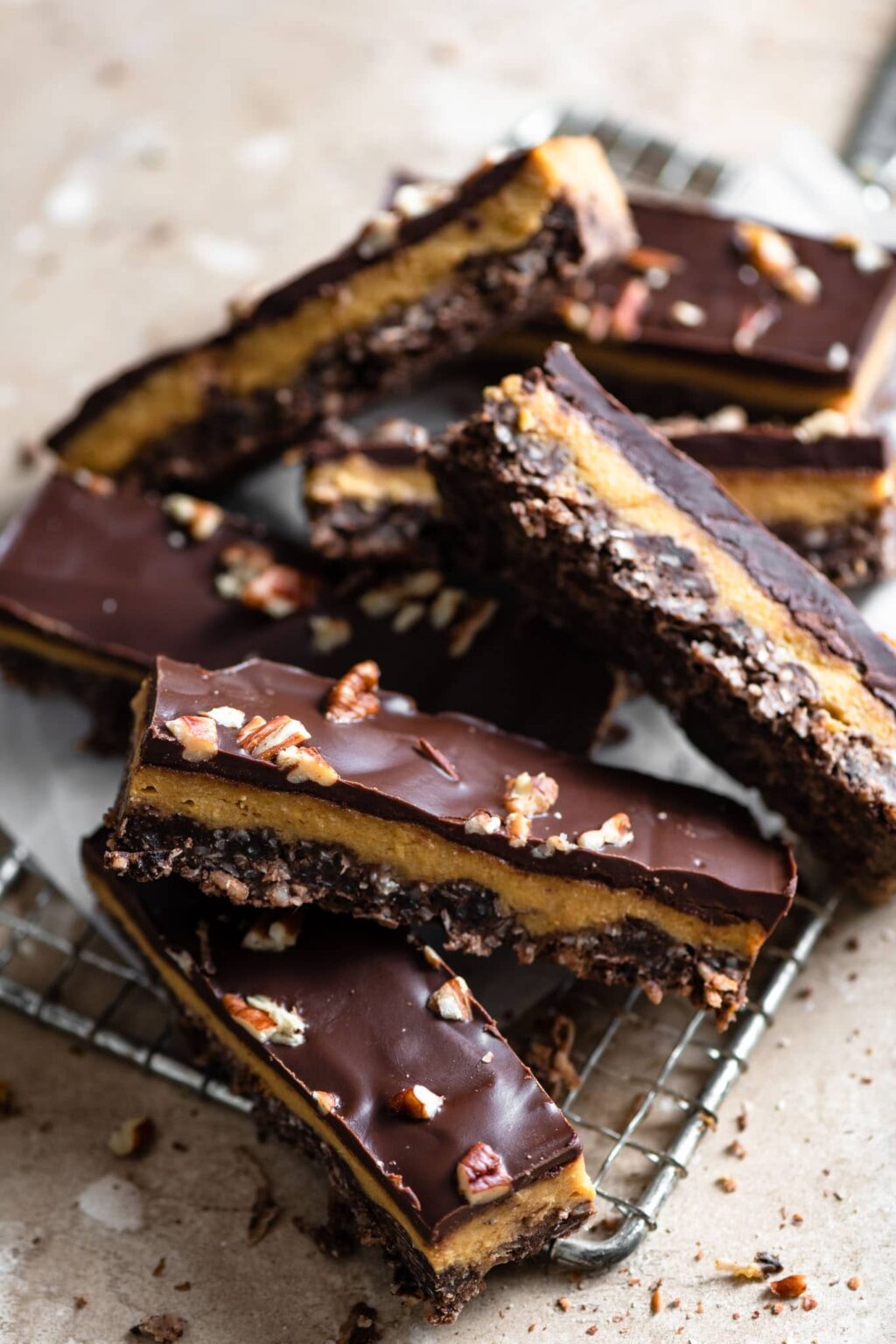 Chocolate Persimmon Dessert Bars - Two Cups Flour