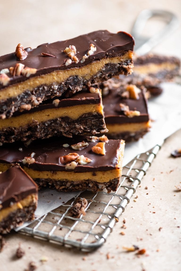 Chocolate Persimmon Dessert Bars - Two Cups Flour