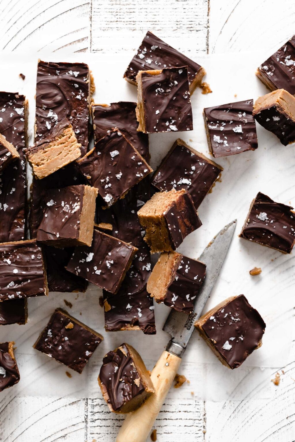 Chocolate Peanut Butter Fudge - Two Cups Flour