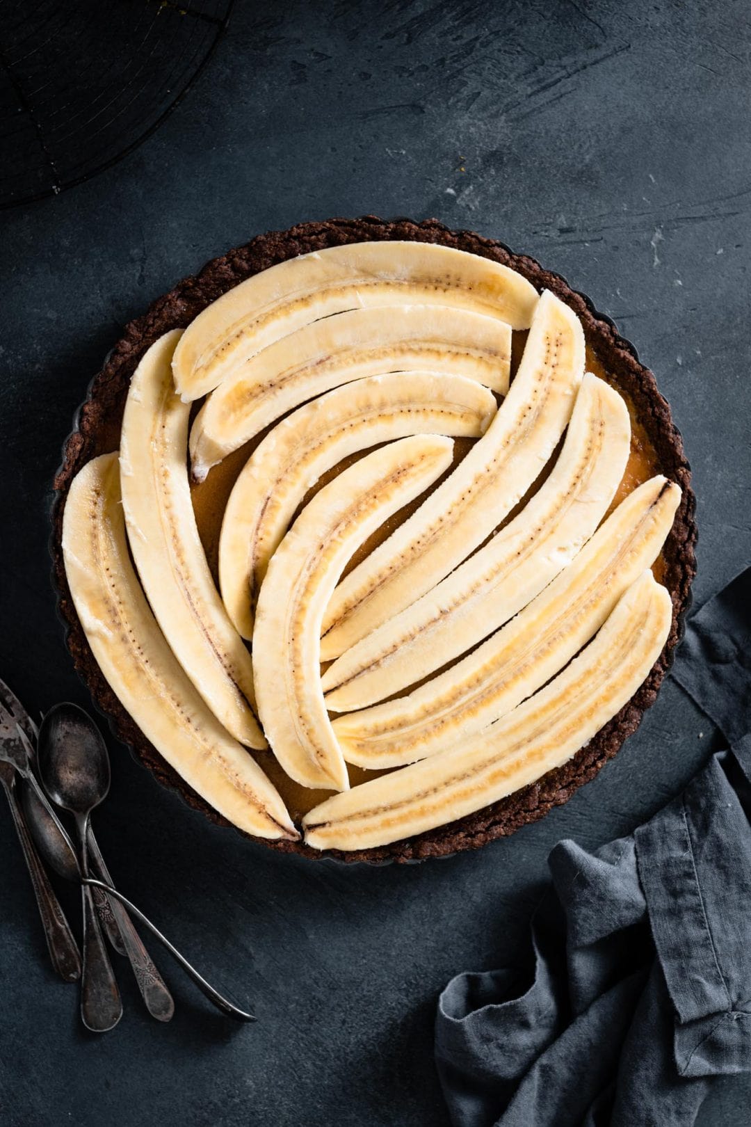 Banana Brulee Tart - Two Cups Flour