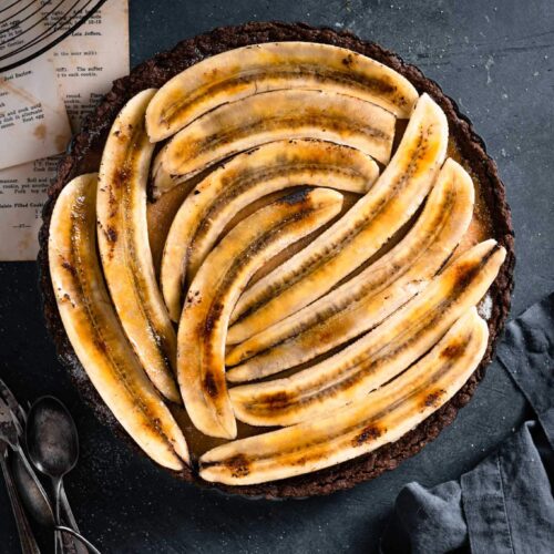Banana Brulee Tart - Two Cups Flour