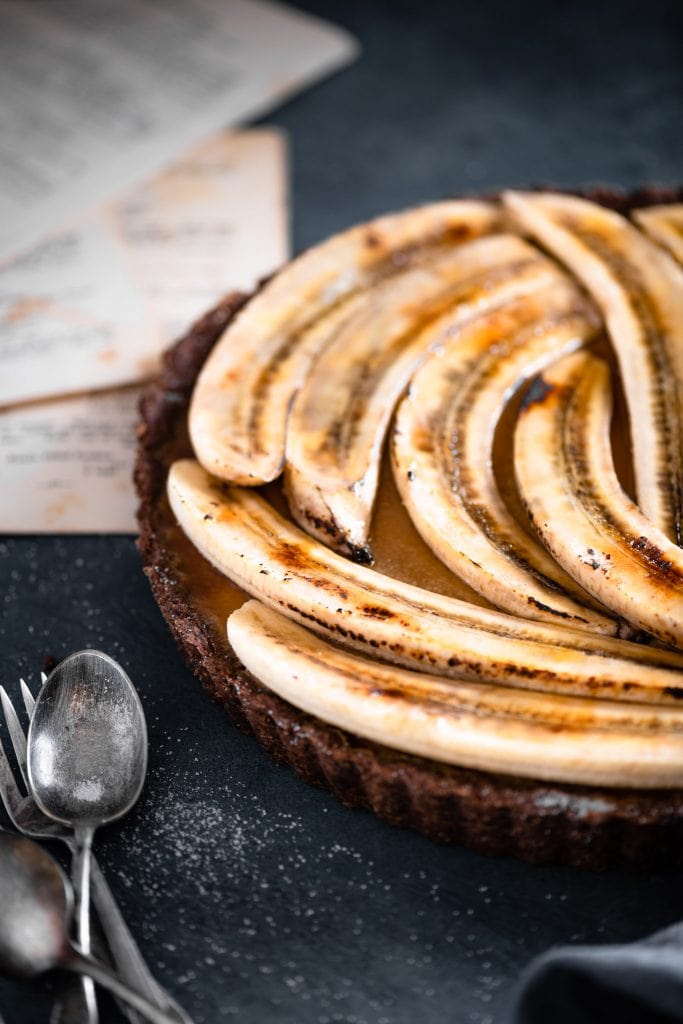 Banana Brulee Tart - Two Cups Flour