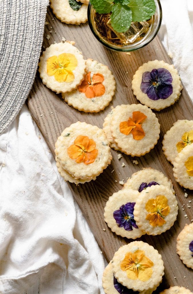 Edible Flower Cookies | Two Cups Flour