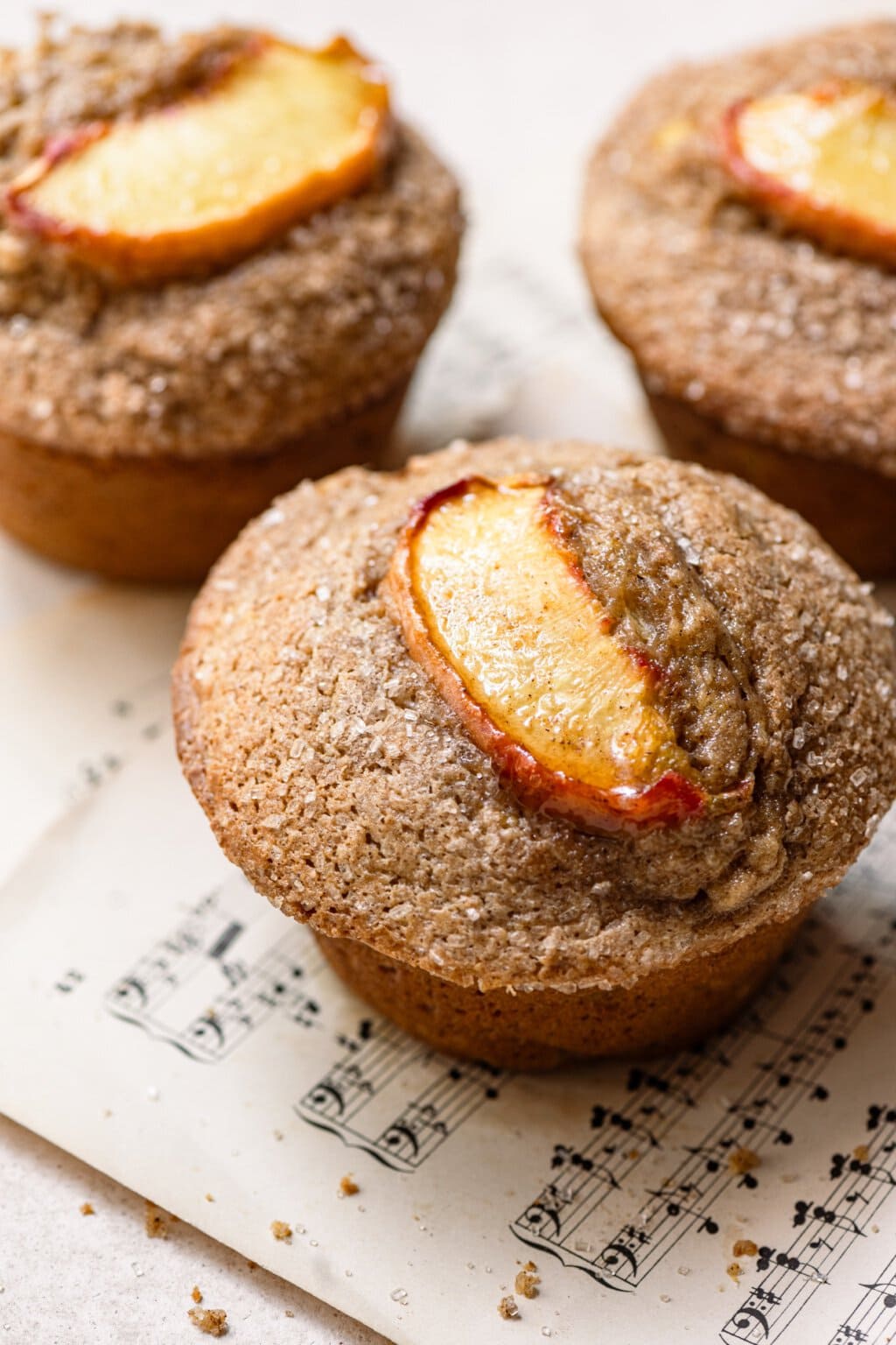 Easy Peach Muffins with Fresh Peaches - Two Cups Flour