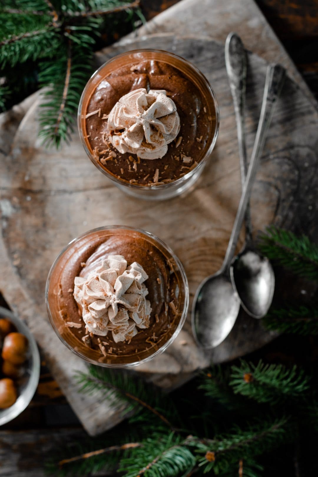 Hazelnut Chocolate Olive Oil Mousse - Two Cups Flour