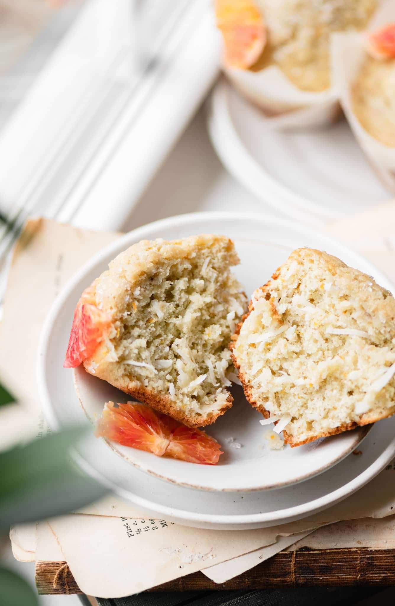 Orange Coconut Muffins - Two Cups Flour