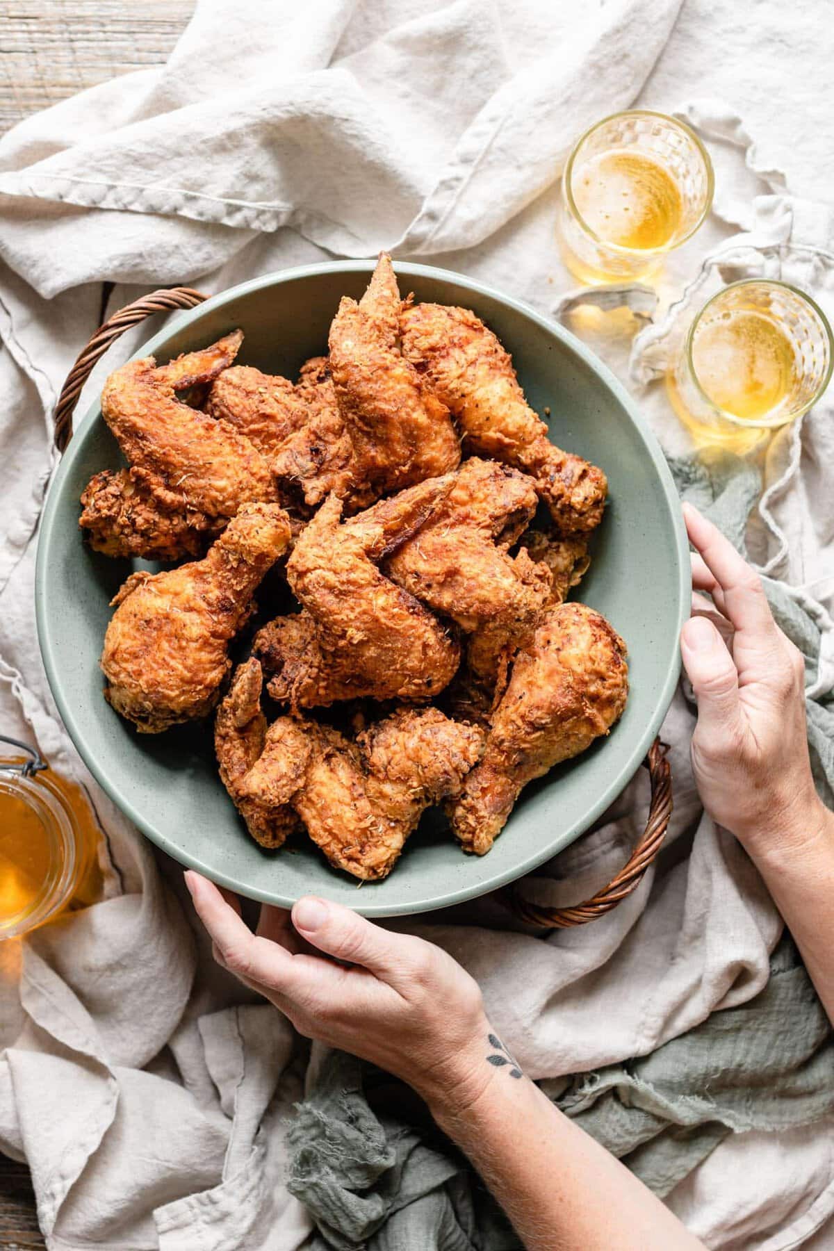 Spicy Buttermilk Fried Chicken - Two Cups Flour
