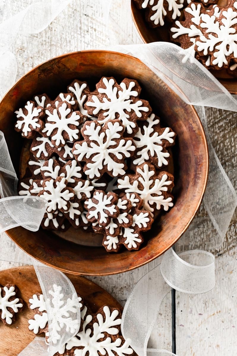 Chocolate Shortbread Cookies - Two Cups Flour