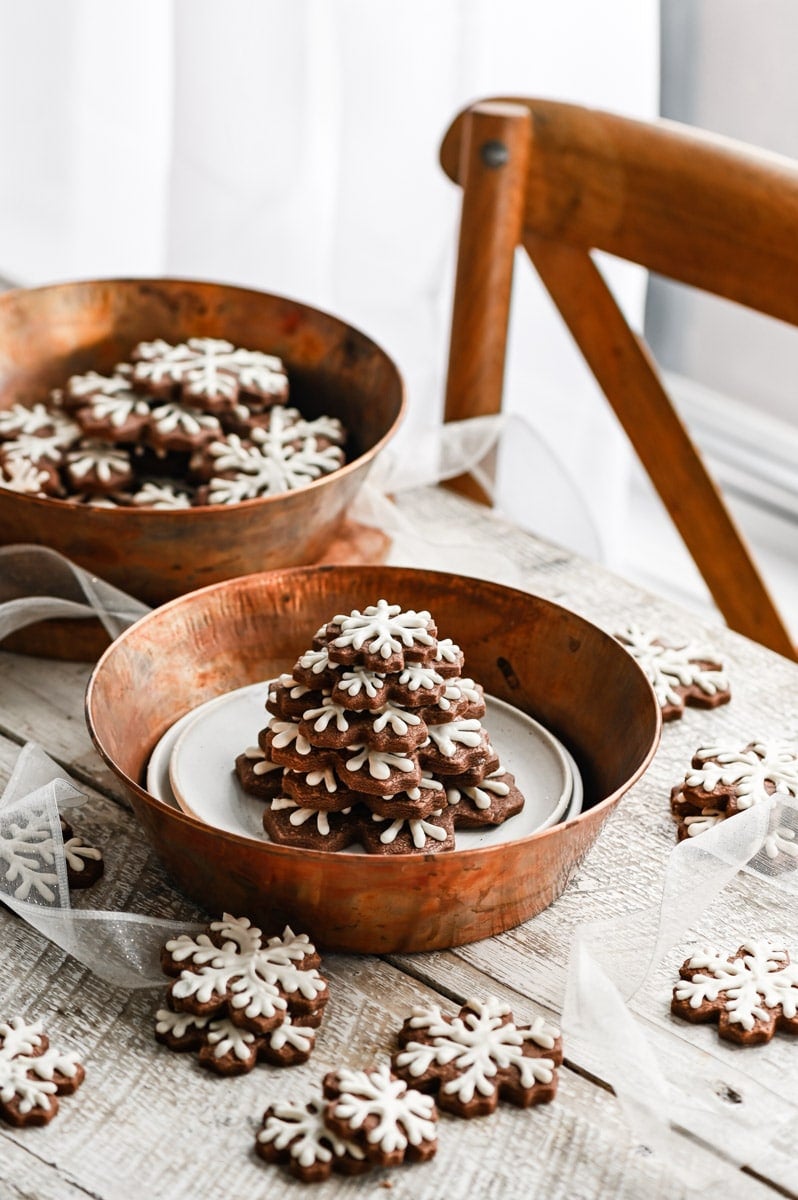 Chocolate Shortbread Cookies - Two Cups Flour