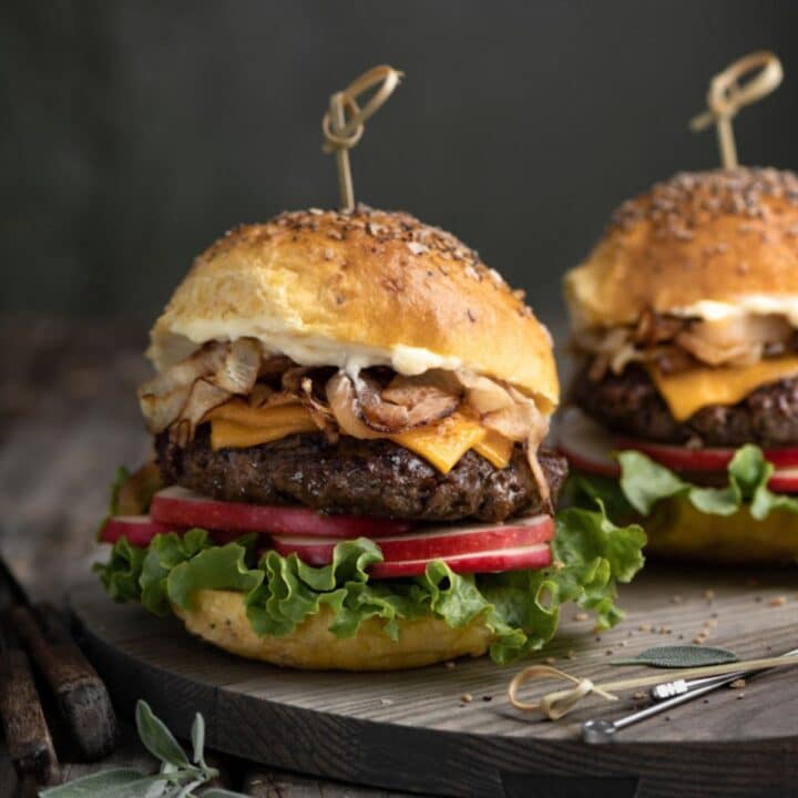 Apple Burgers - Two Cups Flour