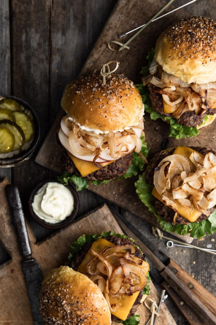 Apple Burgers - Two Cups Flour