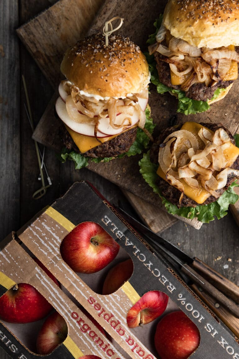 Apple Burgers - Two Cups Flour
