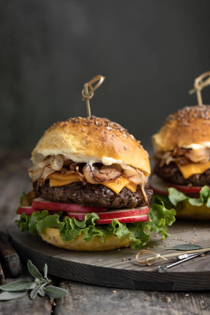 Apple Burgers - Two Cups Flour