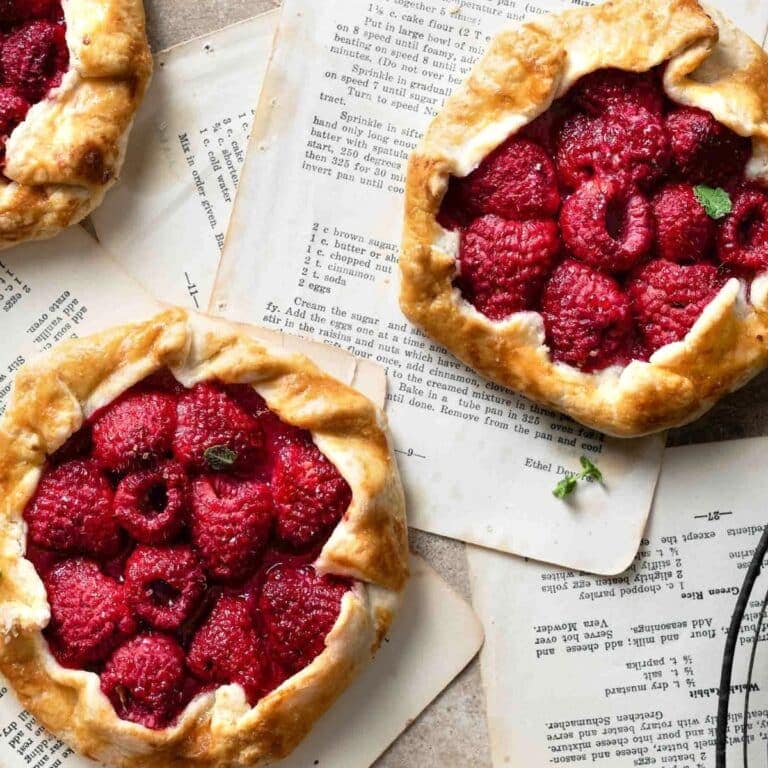 Raspberry Crumble Pie - Two Cups Flour