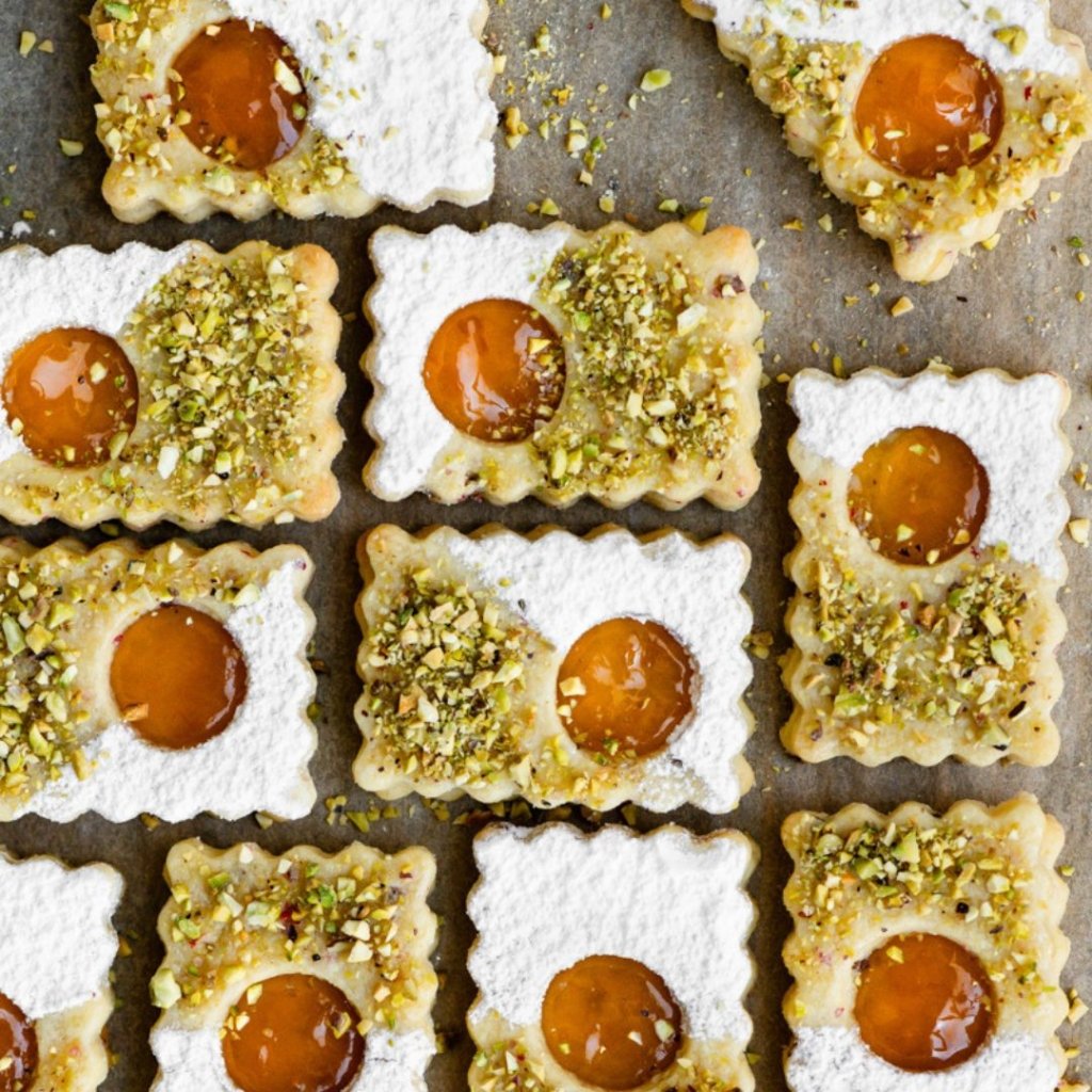 Linzer Tart Cookies - Two Cups Flour