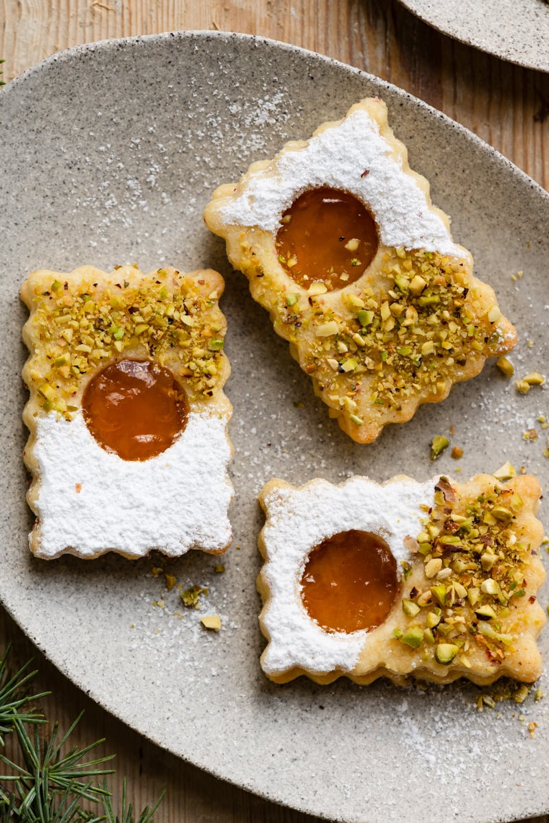 Linzer Tart Cookies - Two Cups Flour