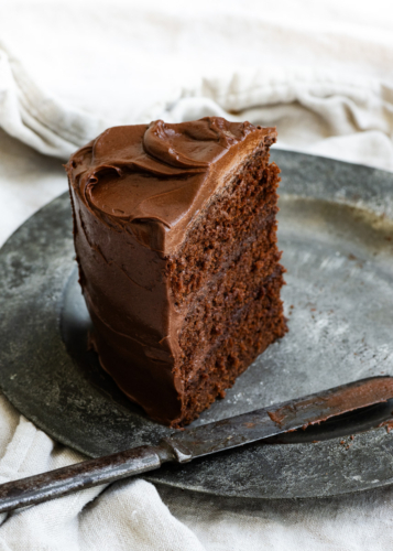 Rye Chocolate Sour Cream Cake - Two Cups Flour