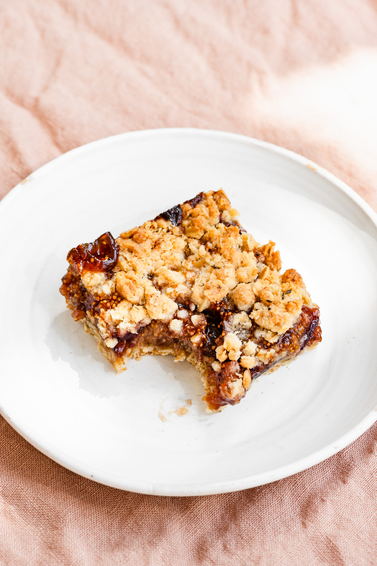 Oat Crumble Fig Bars - Two Cups Flour