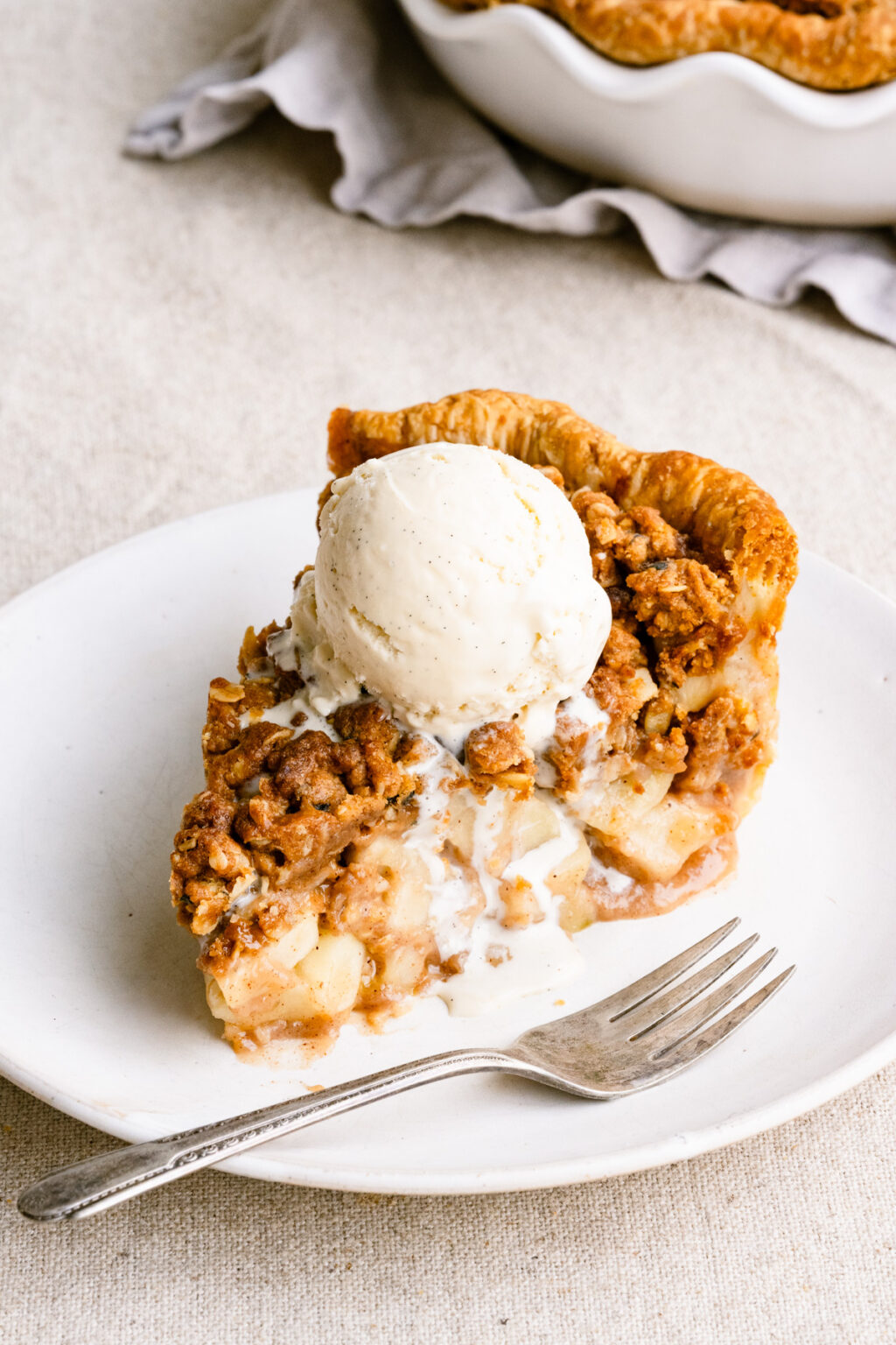 Caramel Apple Crumble Pie - Two Cups Flour