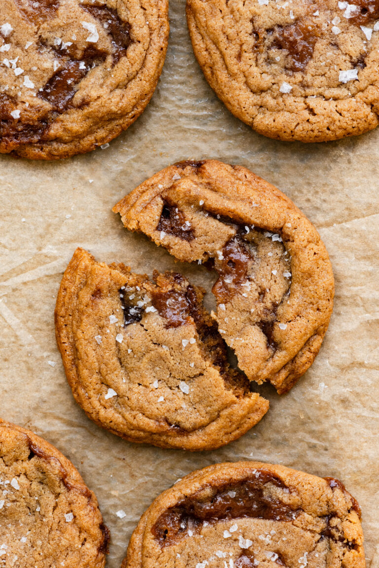 Brown Sugar Toffee Cookies - Two Cups Flour
