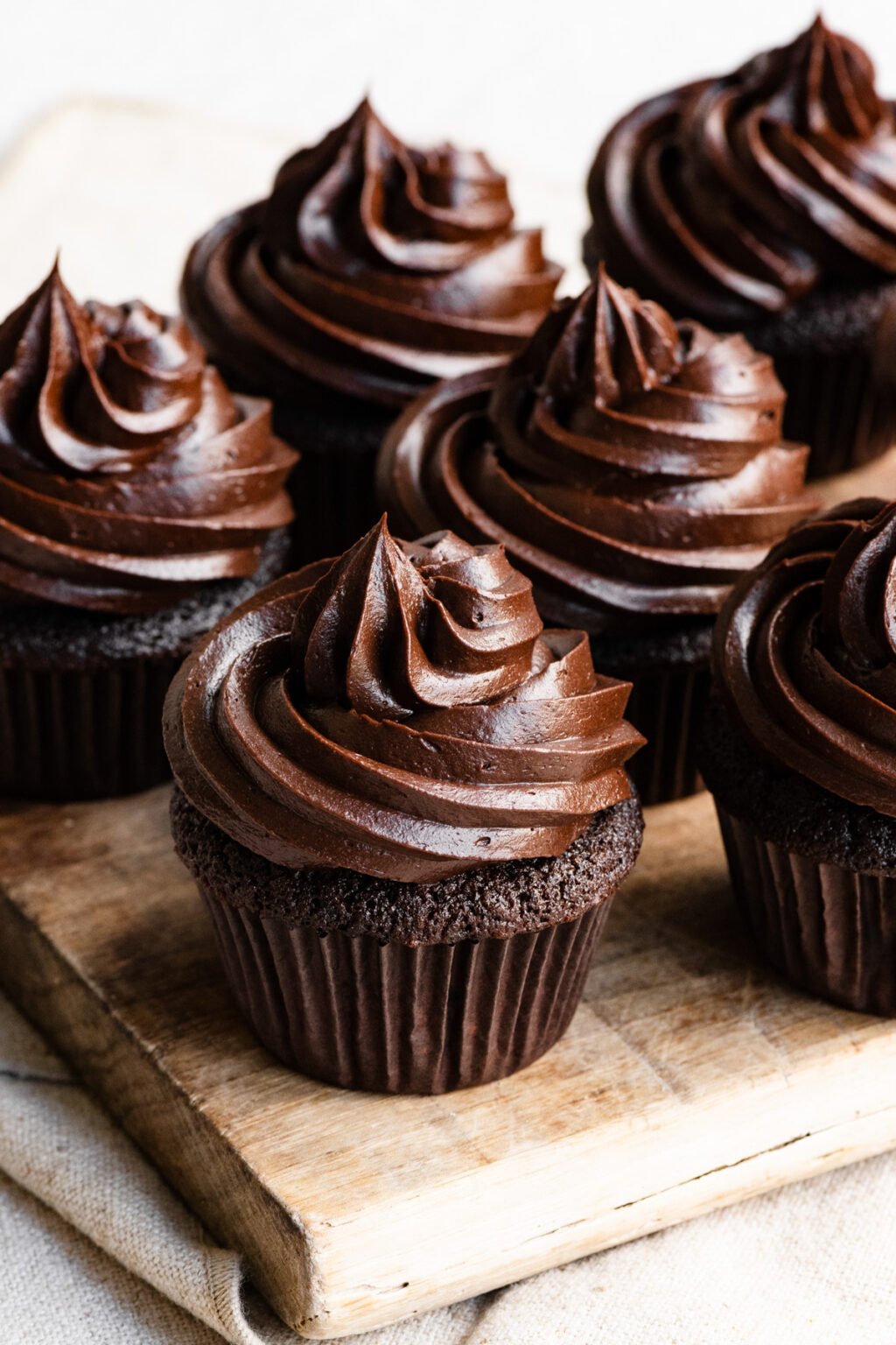 Moist Dark Chocolate Cupcakes - Two Cups Flour